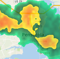 Storm Eating Pensacola « Here There and Everywhere